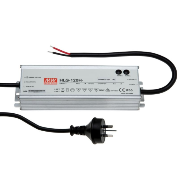 MEAN WELL HLG-120H-12-AUP LED Driver CV 120W 12V 10A IP67 | Power Supplies Australia